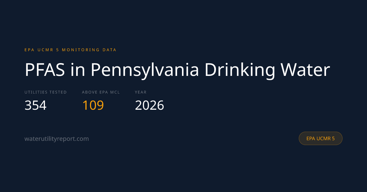 PFAS in Pennsylvania Drinking Water: 2026 Data & Statistics | Water ...